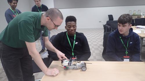 First year A level physics students visit TWI - TWI