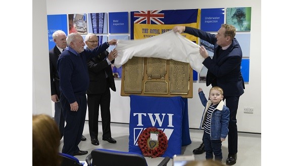 First World War Plaque Unveiled at TWI North East - TWI